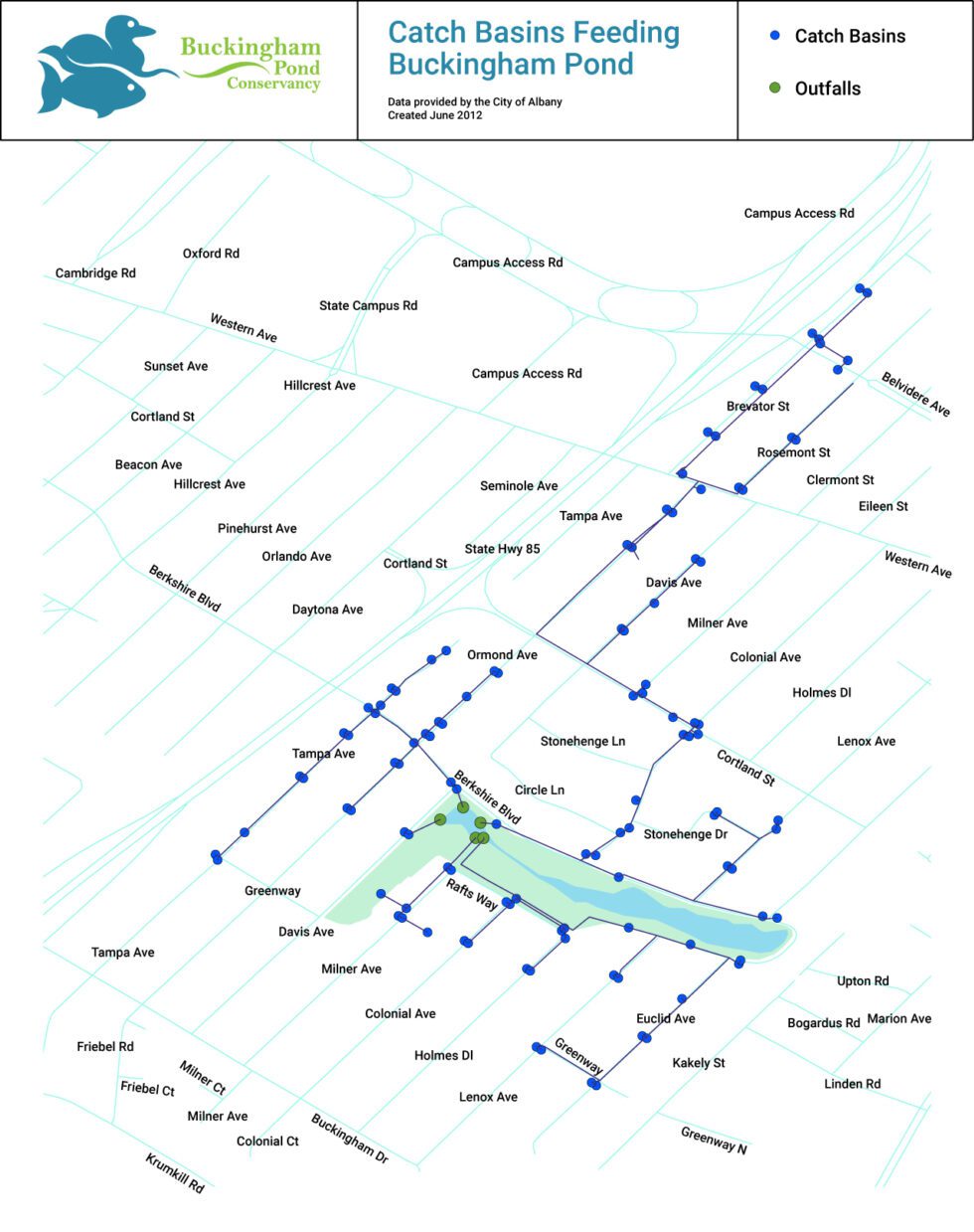 The Pond, Urban Stormwater System - Buckingham Pond Conservancy